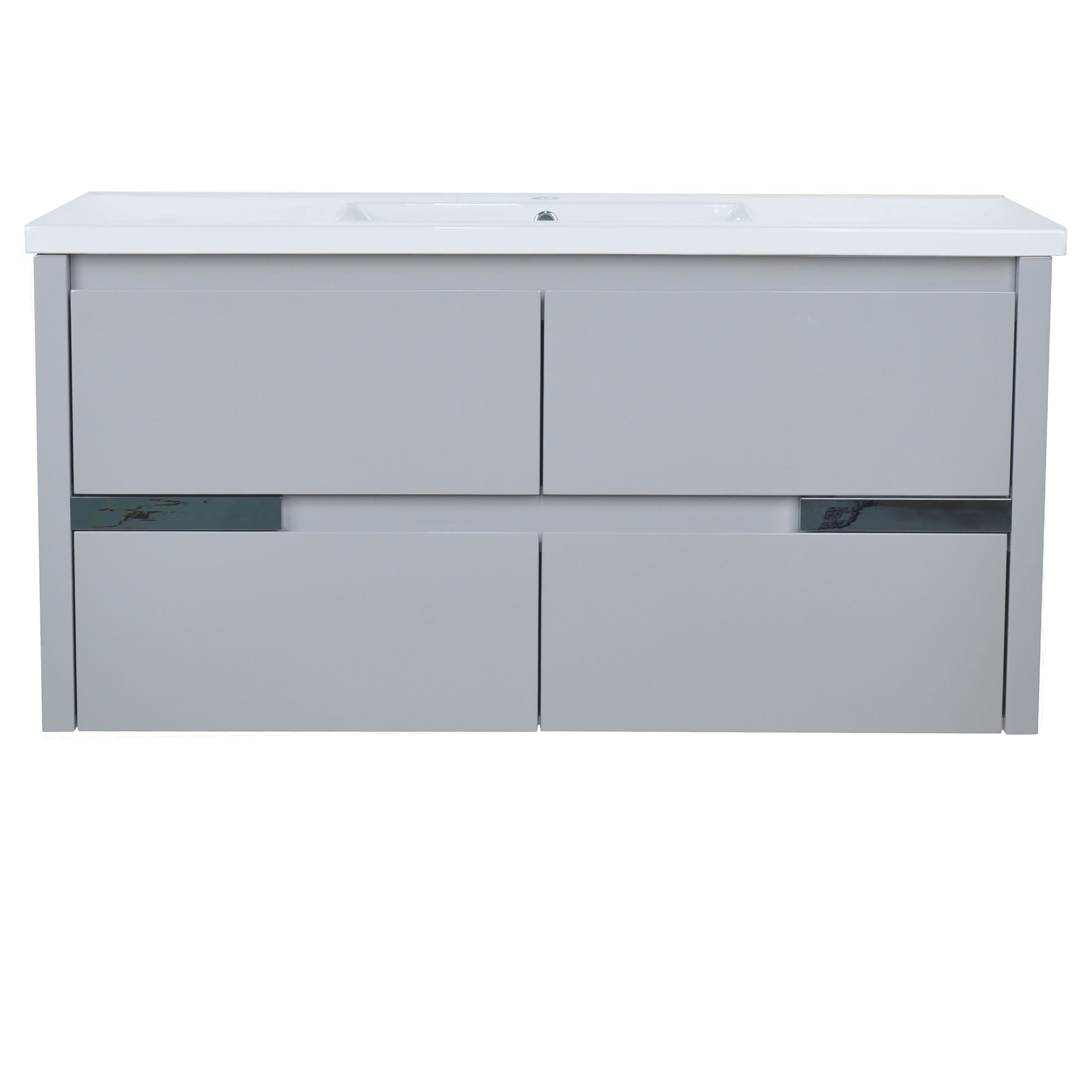 Ebern Designs Ajaylah Modo 48" Wall-Mounted Single Bathroom Vanity Set ...