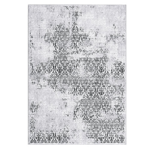 Williston Forge Machine Washable Rugs Oriental Floral Non-Slip Low Pile ...