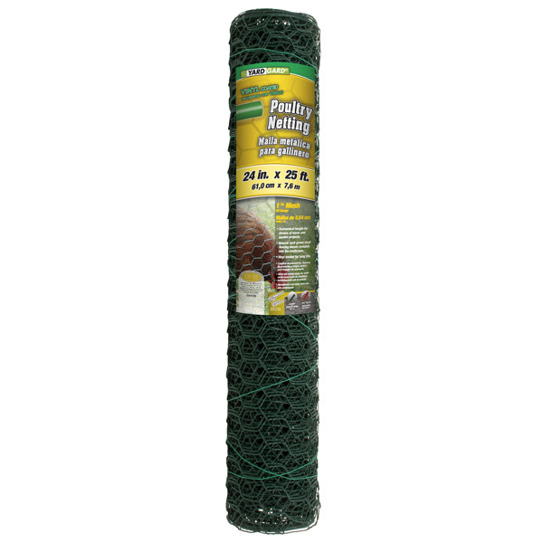 YARDGARD 2 ft. H x 25 ft. W Poultry Net Fencing & Reviews | Wayfair
