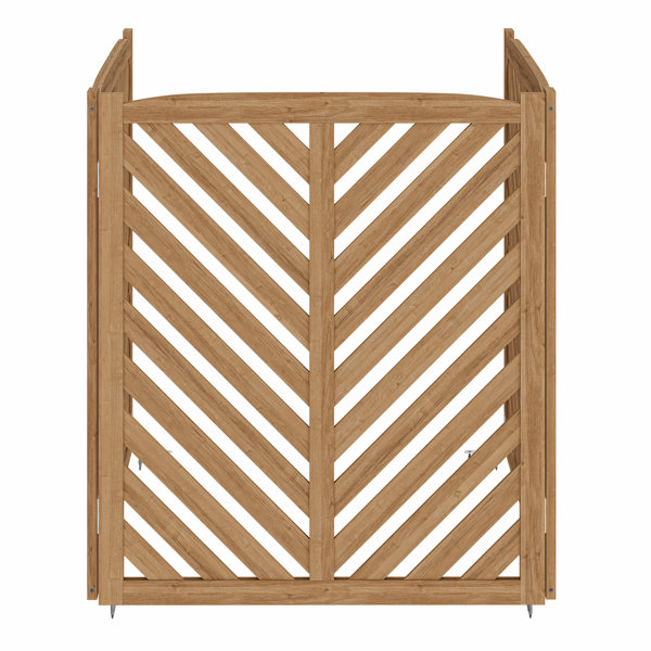 Belleze Wooden Outdoor Privacy Fence Panels (3 Panels) & Reviews | Wayfair