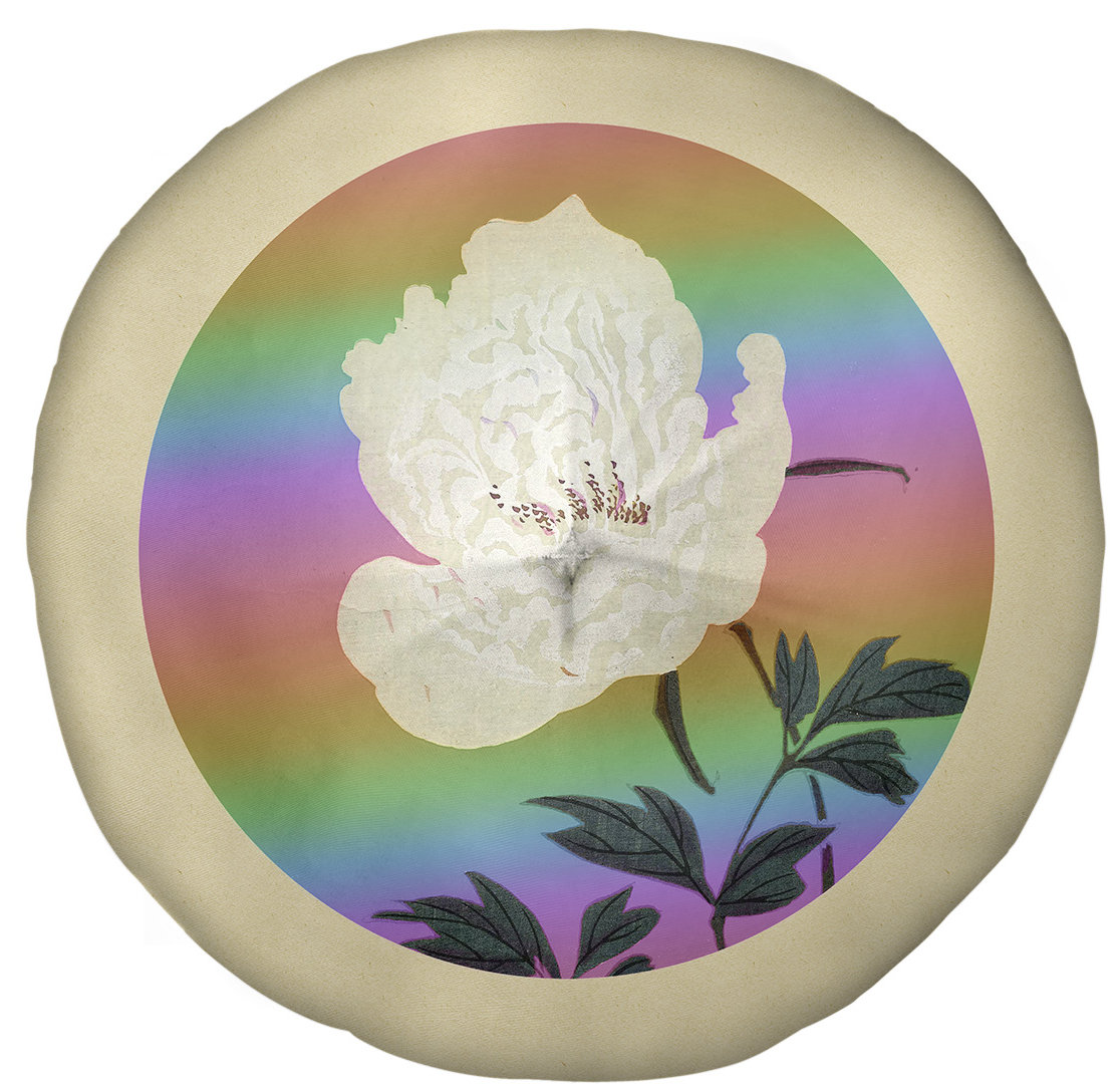 ArtVerse Keito Sato Japanese Flower Painting Floor Pillow | Wayfair