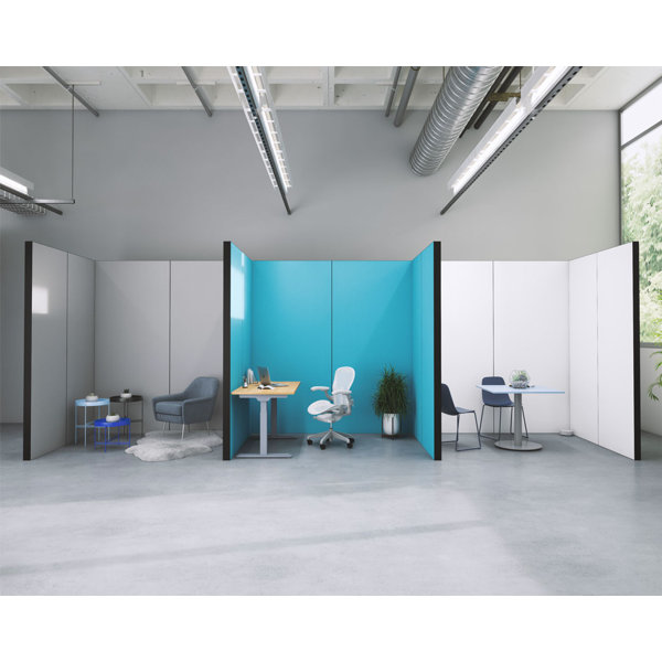 Versare 7' Tall Everpanel Modular Wall Kit - White Trim | Wayfair