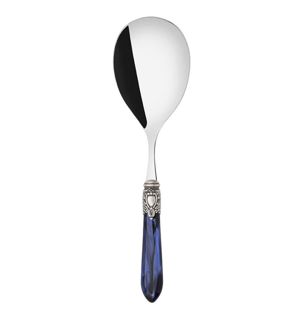 Bugatti Italy Oxford Antique Casserole Rice Serving Spoon Royal Blue ...