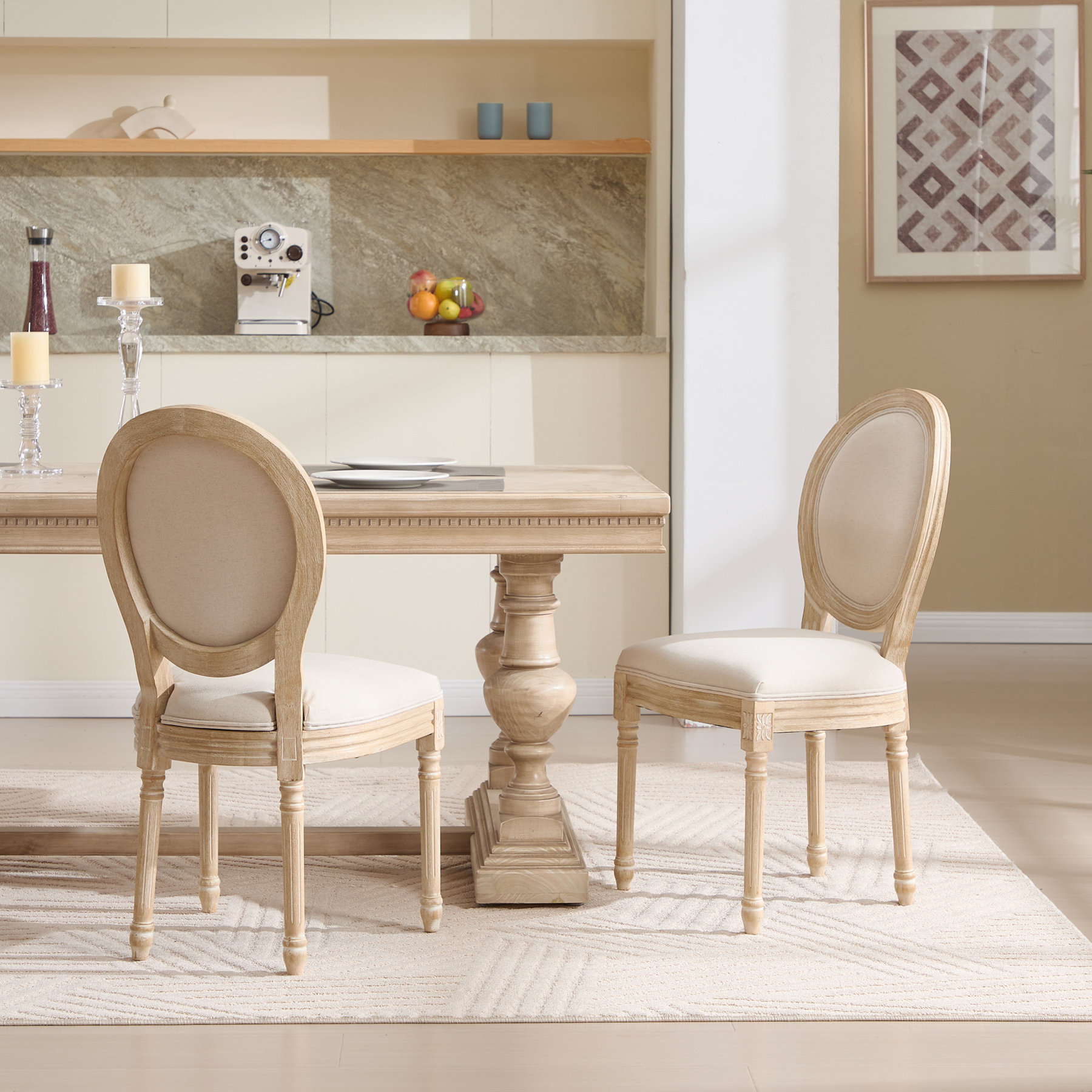 Everly Quinn French Country Dining Chairs Set of 2 - Wayfair Canada