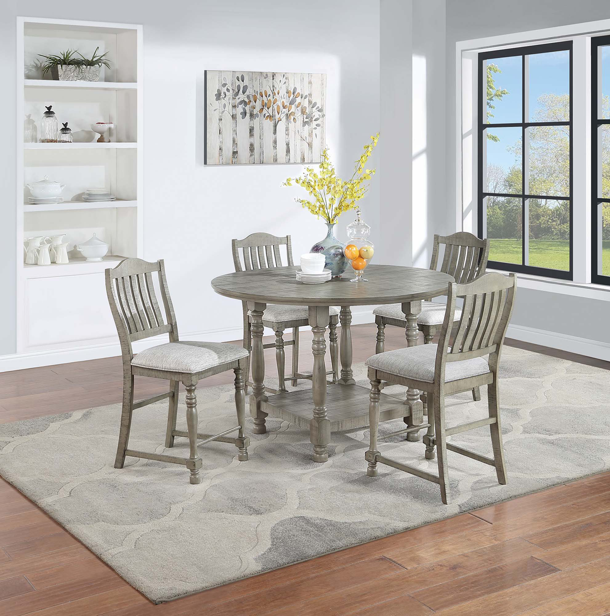 Ophelia & Co. Dining Table 4X High Chairs 5Pcs Counter Height Dining ...