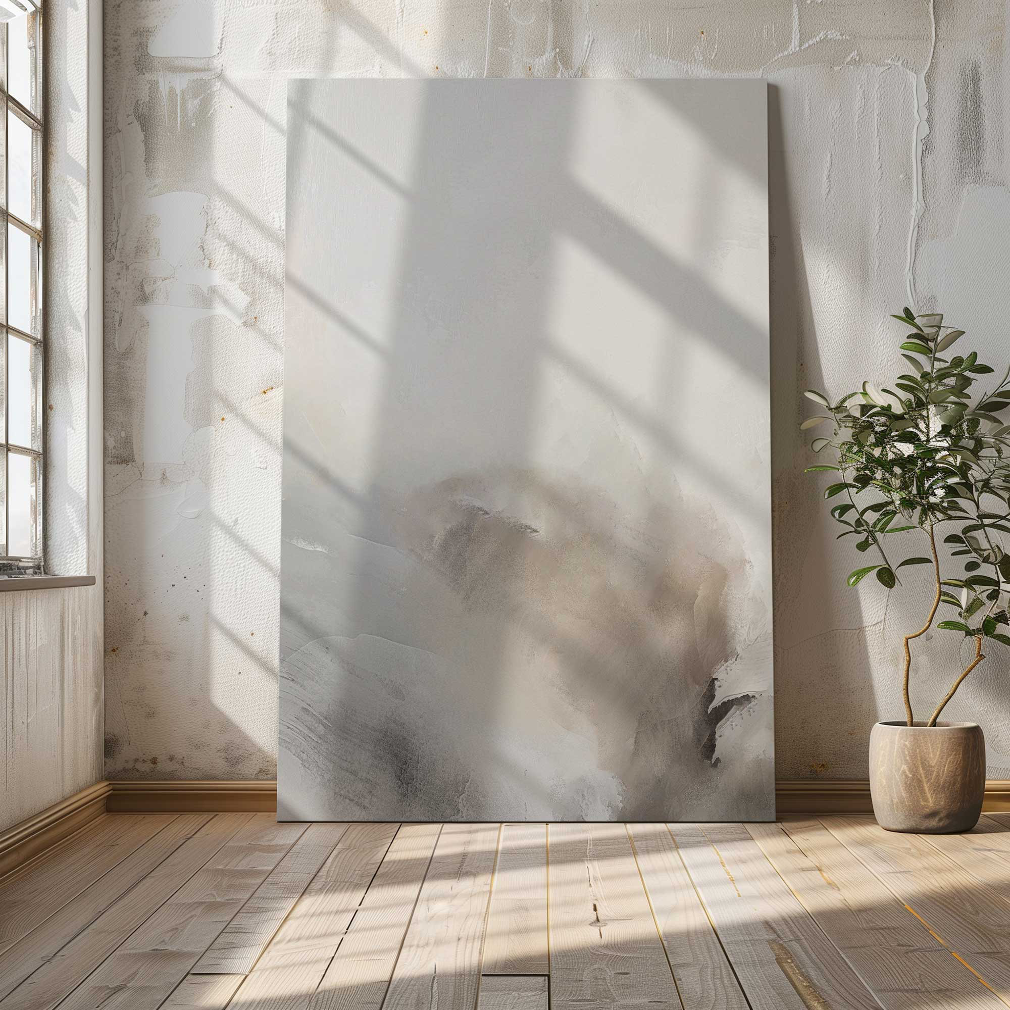Orren Ellis 72" x 48" Nordic Modern Abstract Landscape I, Large Canvas ...