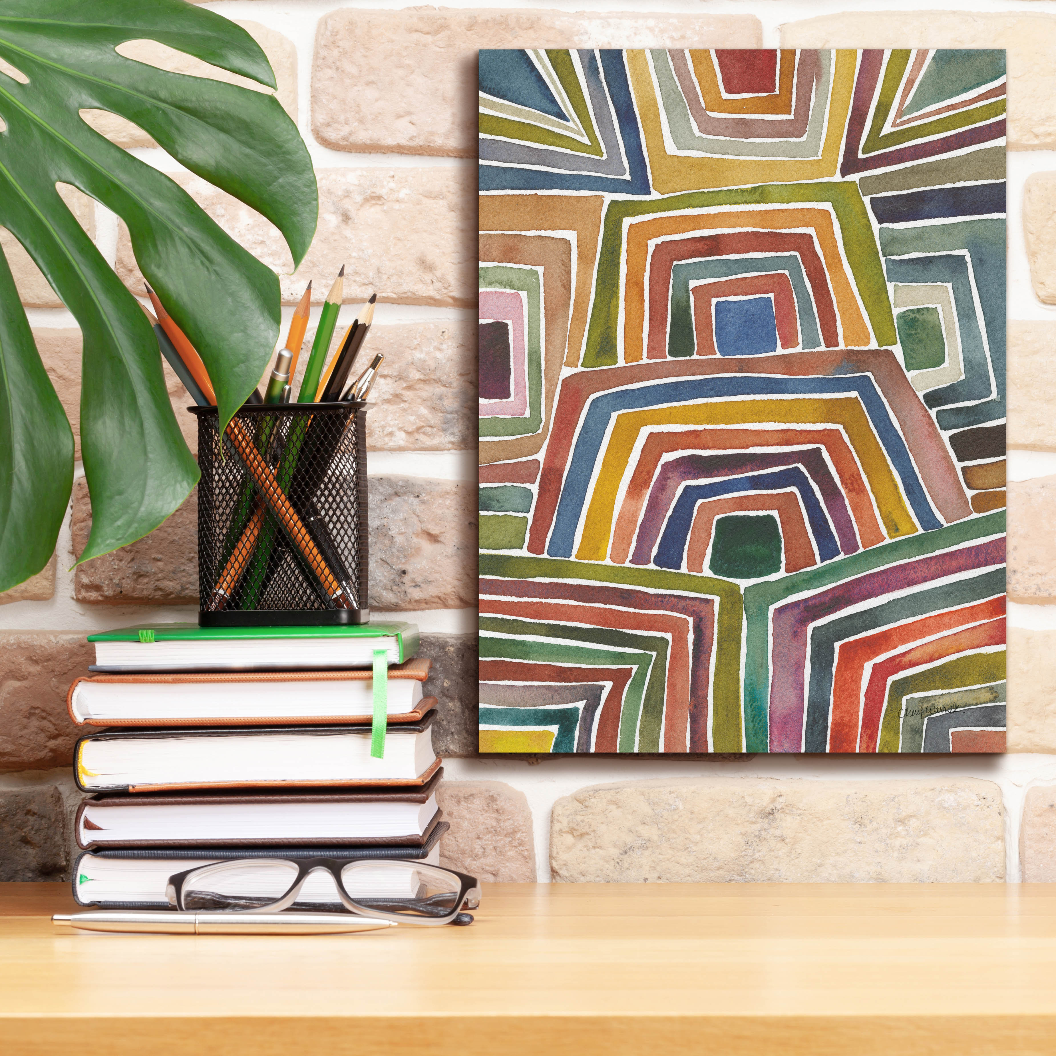 Epic Graffiti 'Stripes 2' by Cheryl Warrick Wall Art | Wayfair