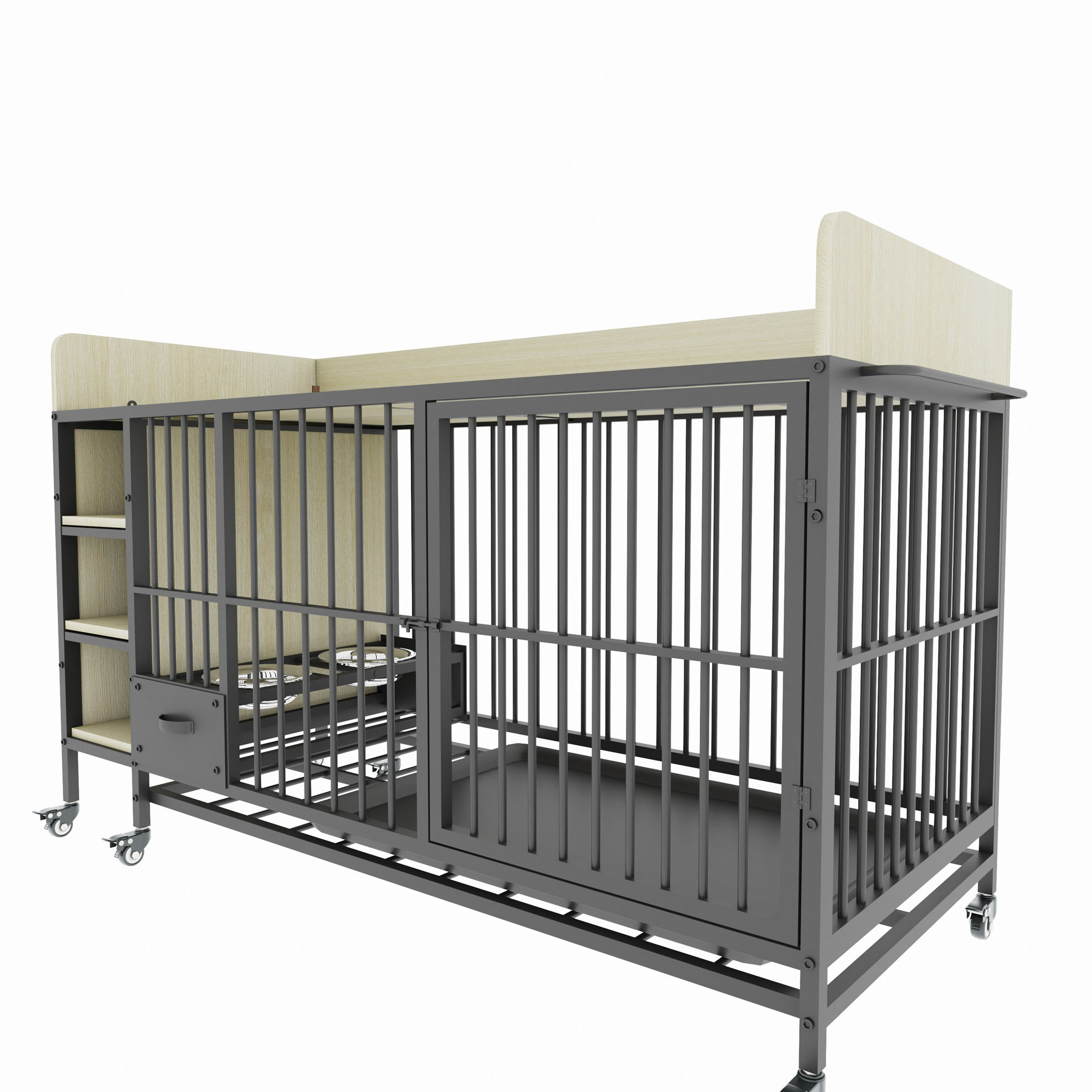 Tucker Murphy Pet™ Large Pet Cage With Storage Rack, Drawers With ...