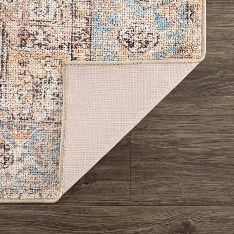 Bungalow Rose Becky Oriental Machine Washable Brown Area Rug & Reviews ...