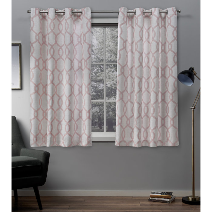 Winston Porter Caliese Polyester Semi-Sheer Curtain Pair & Reviews ...