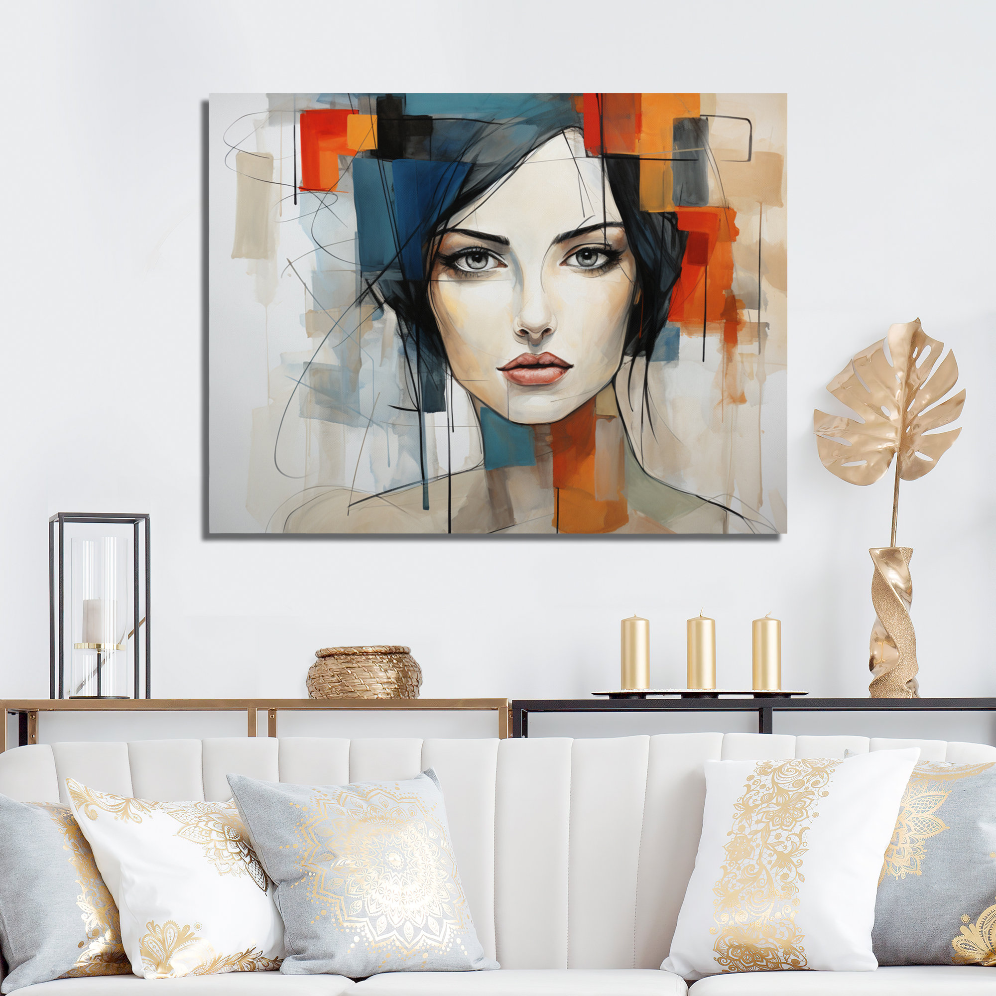Red Barrel Studio® Fashion Lovely Cubic Portrait III - Print | Wayfair