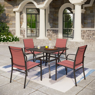 Square Patio Dining Sets You'll Love | Wayfair