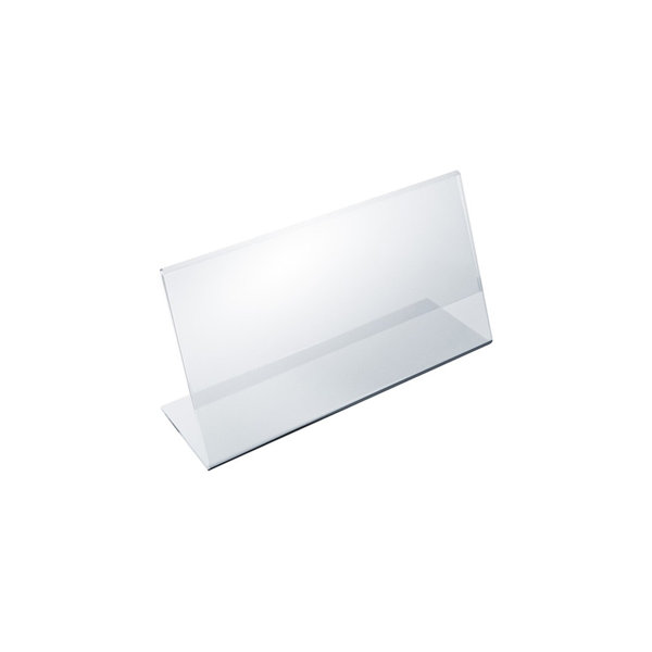 Azar Displays Angled L-Shaped Sign Holder Frame with Slant Back Design ...