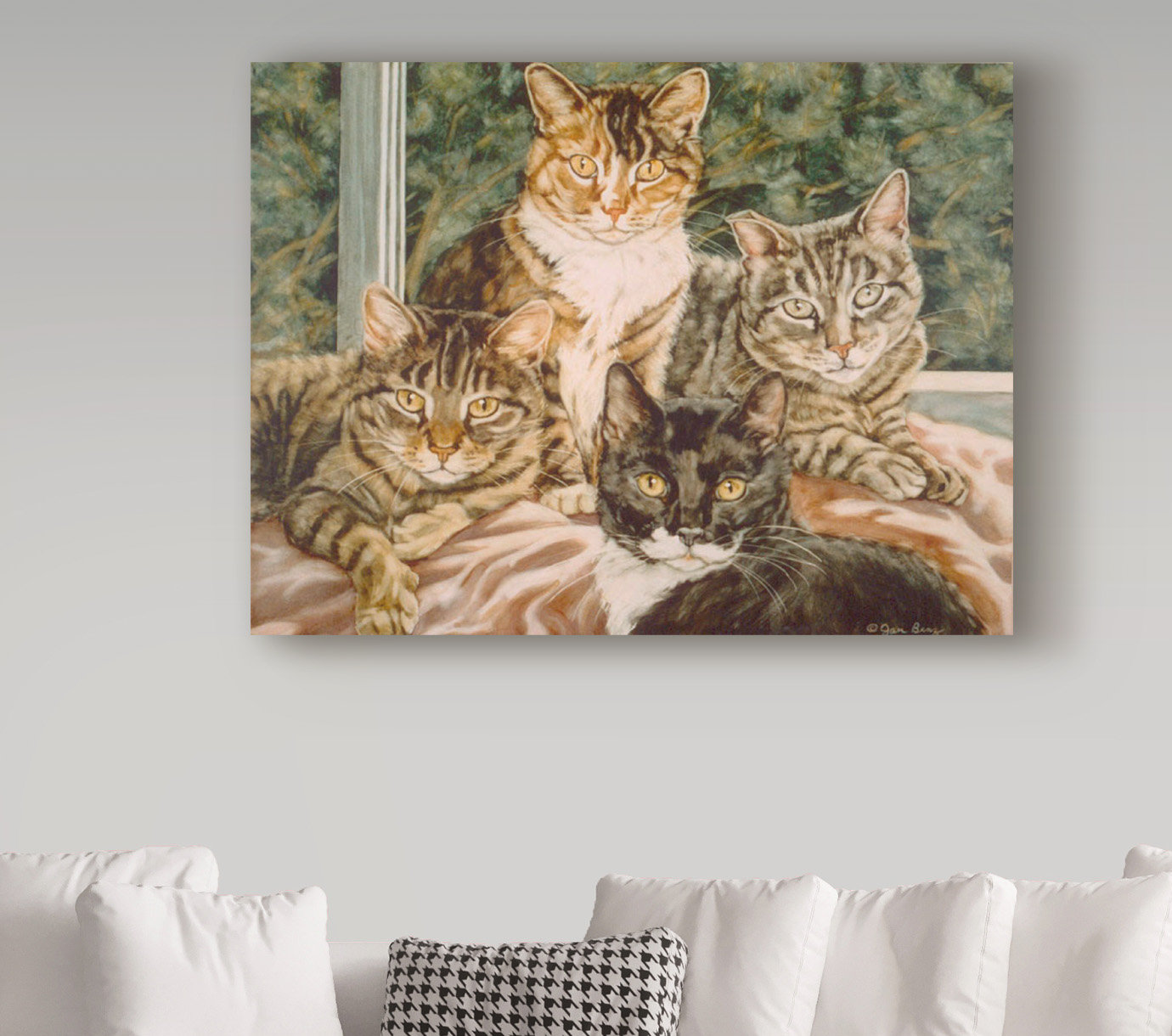 Trademark Art Jan Benz " The Gang Kitties " by Jan Benz - Wayfair Canada