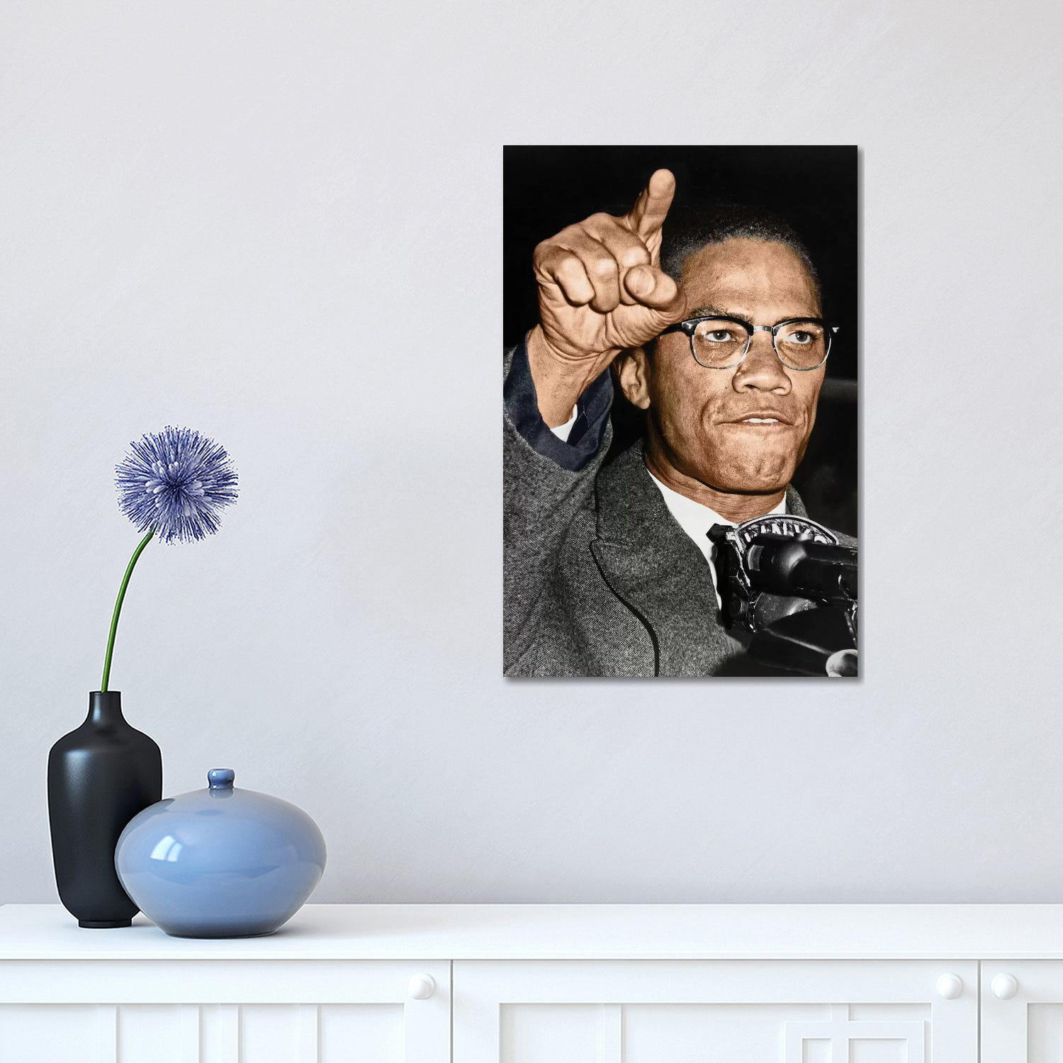 East Urban Home Malcolm X (1925-1965) by Granger - Wrapped Canvas ...