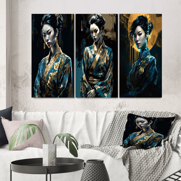 Latitude Run® " Japanse Female Model " 3 - Pieces | Wayfair