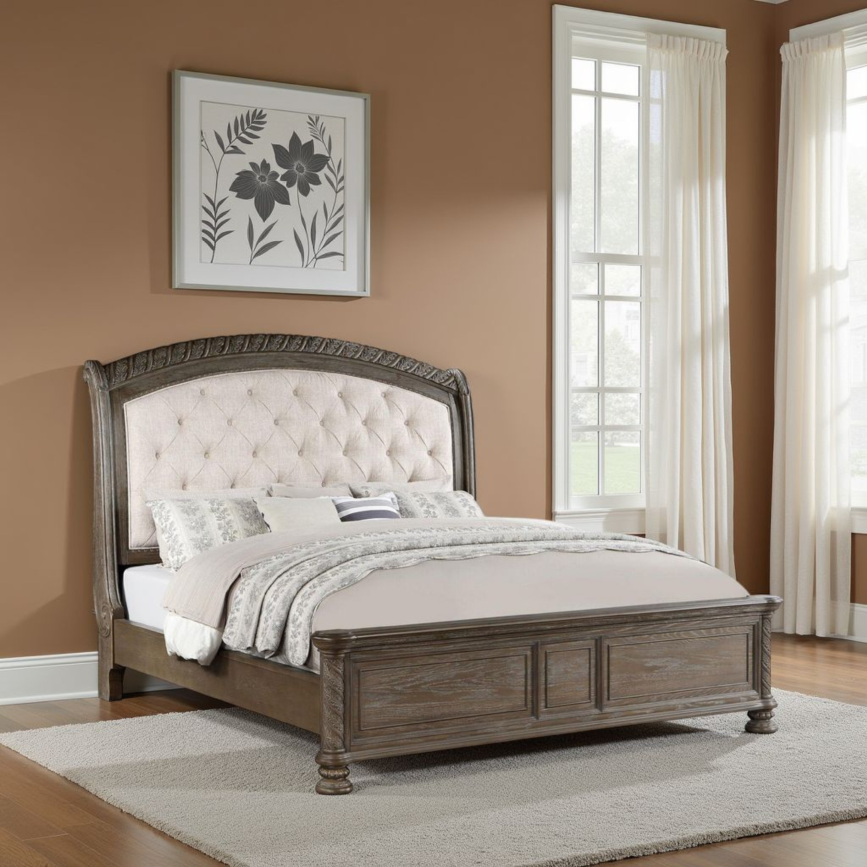 Darby Home Co Anastasha Tufted Low Profile Standard Bed | Wayfair