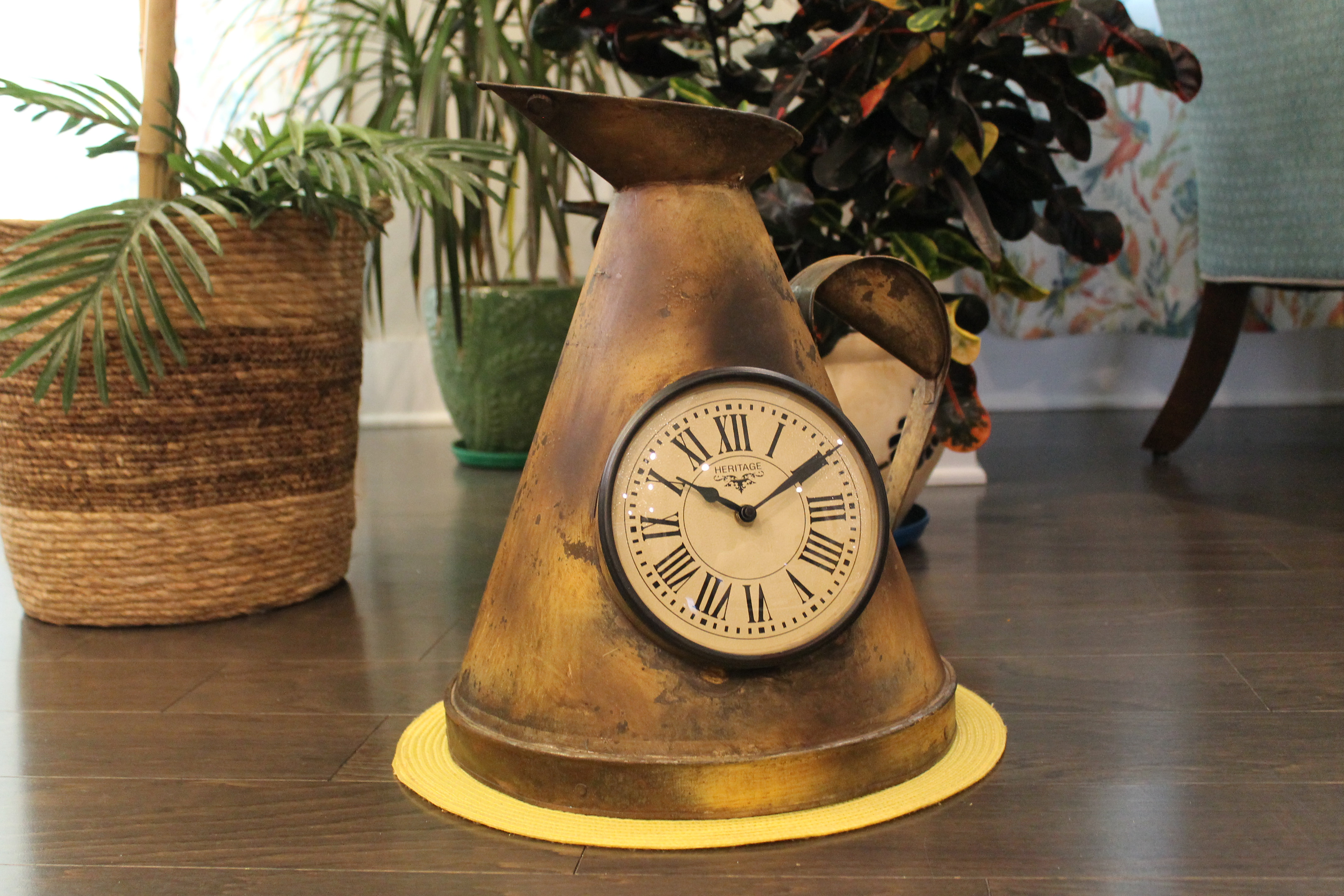 Gracie Oaks Table Measuring Cylinder Clock | Wayfair