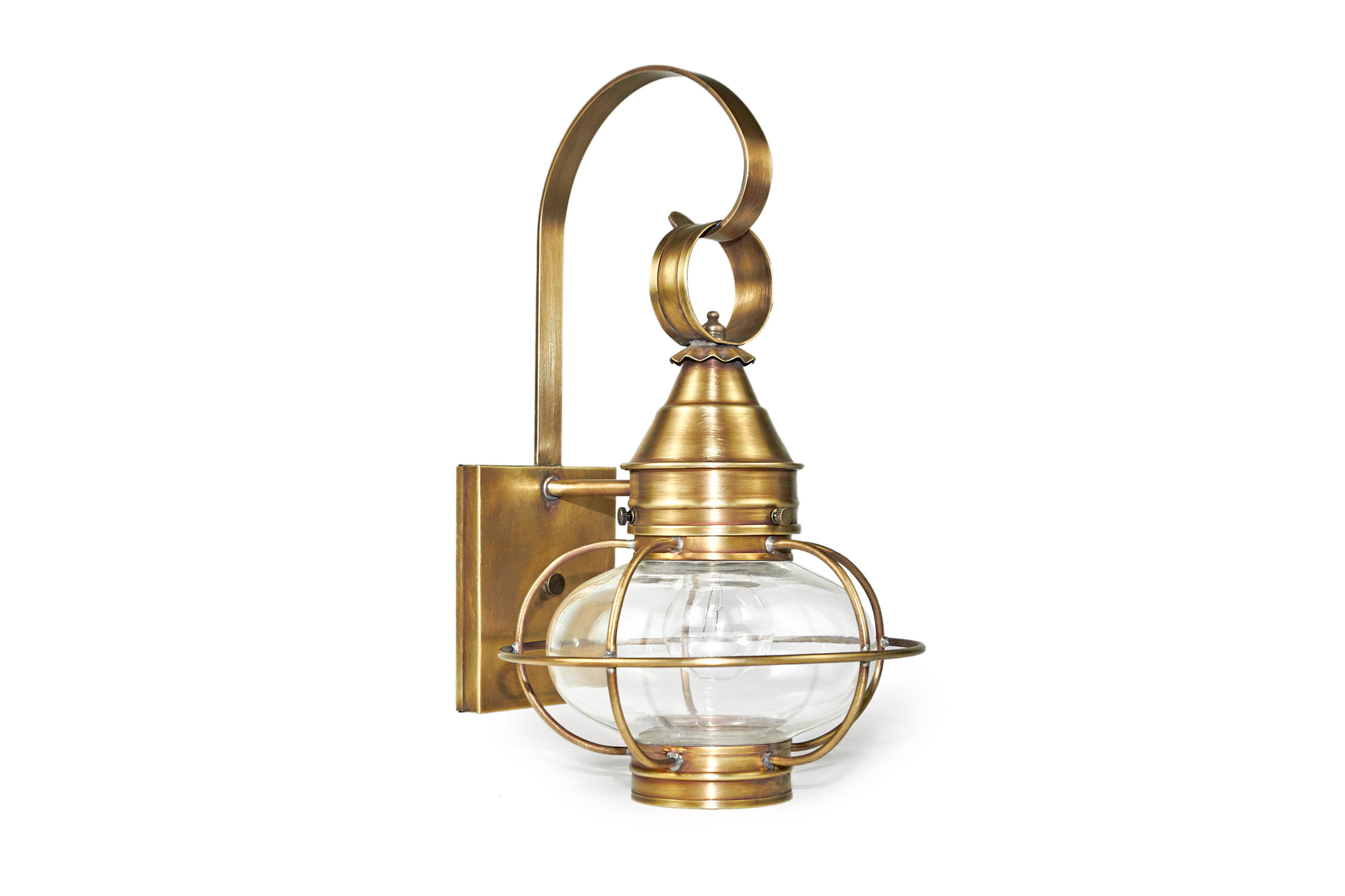 Northeast Lantern Onion 1-Light Outdoor Wall Lantern | Wayfair