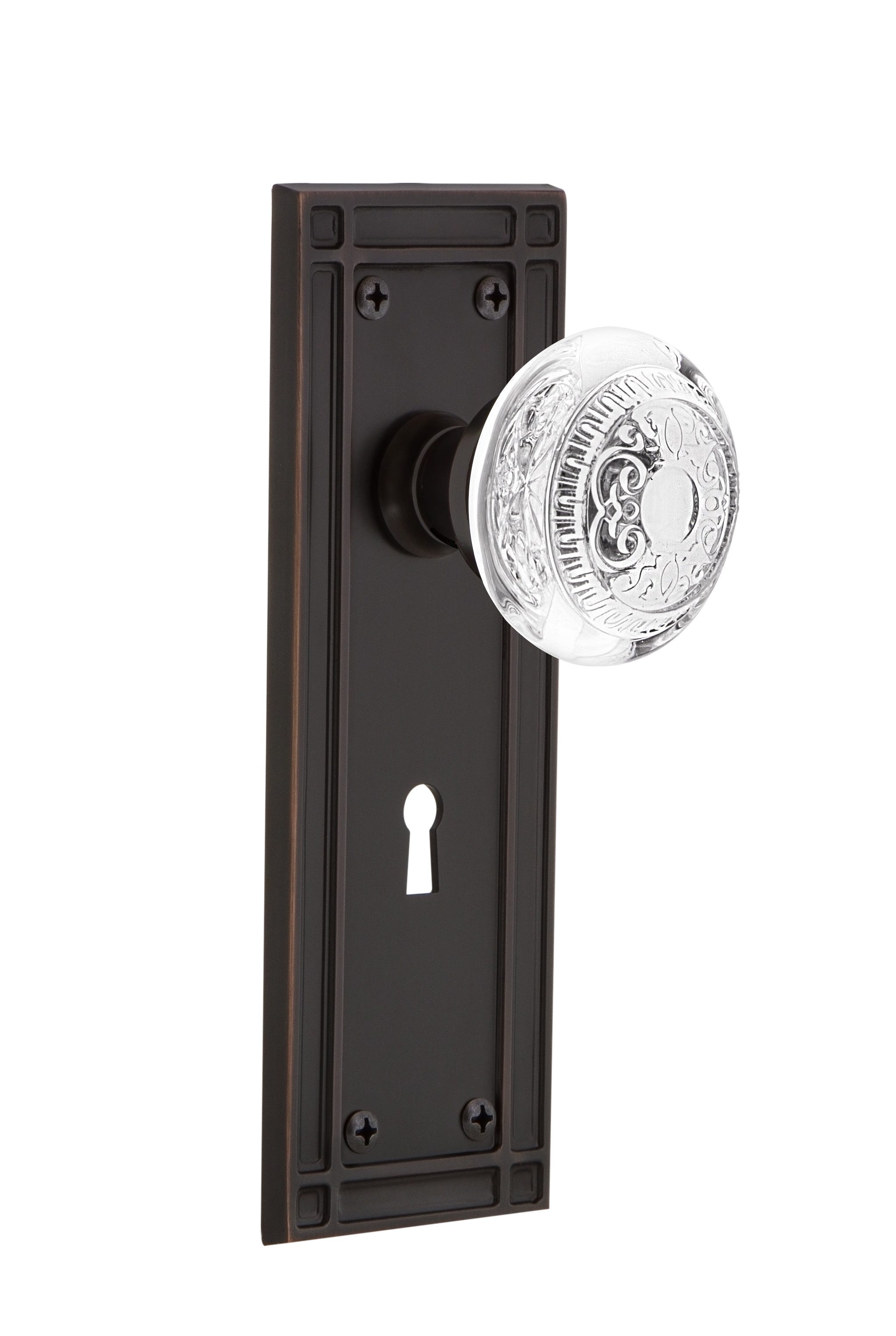 Nostalgic Warehouse Mission Plate with Decorative Keyhole and Crystal ...