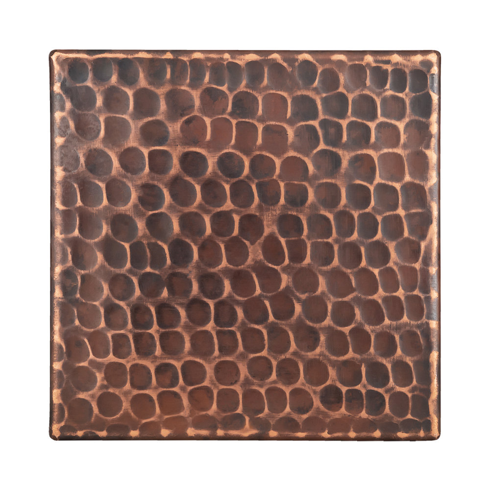 Premier Copper Products 4" x 4" Hammered Copper Tile & Reviews ...