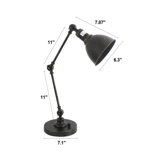 Williston Forge Adjustable Dimmable Metal Desk Lamp & Reviews | Wayfair