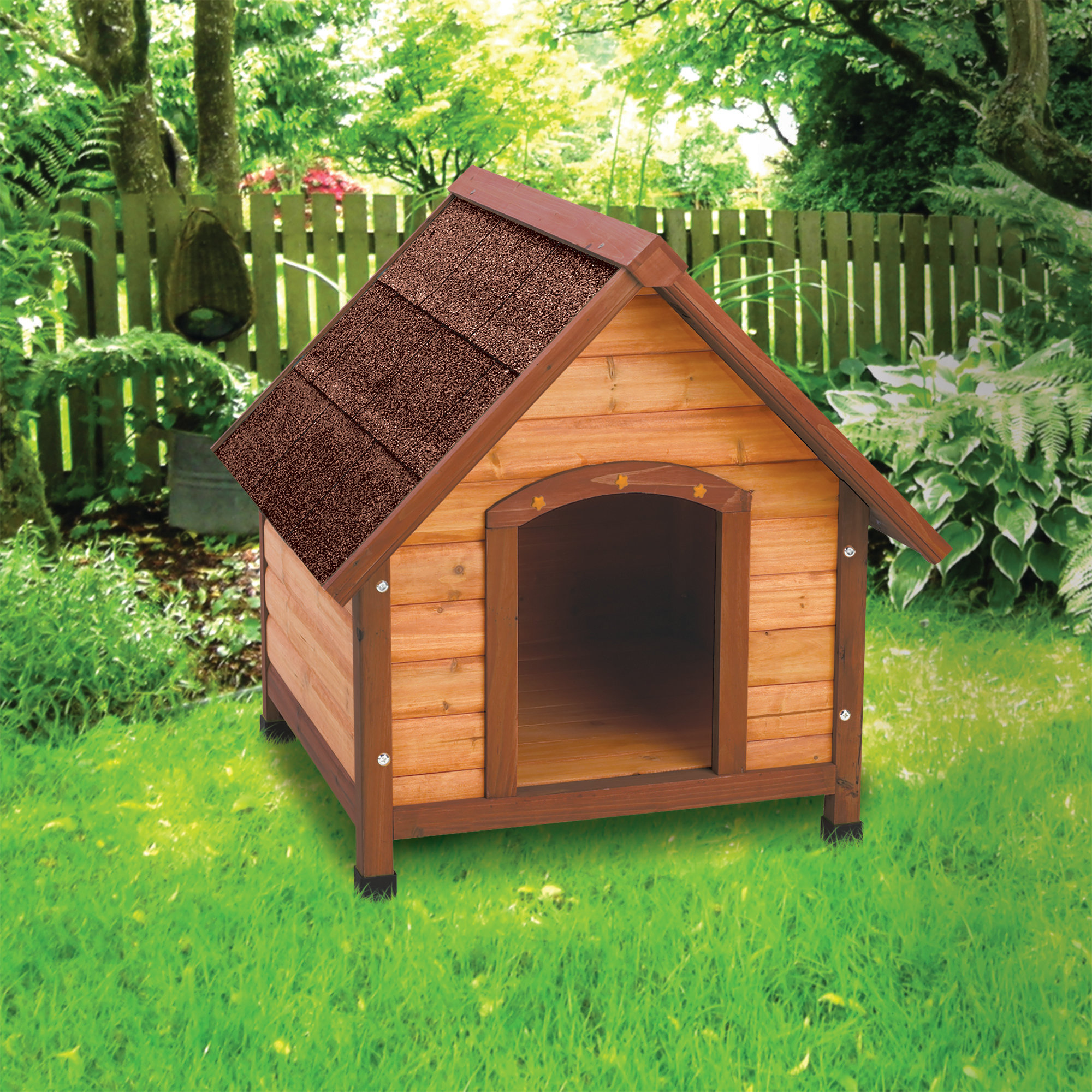 Tucker Murphy Pet™ Charitee Premium+ A-Frame Dog House & Reviews | Wayfair