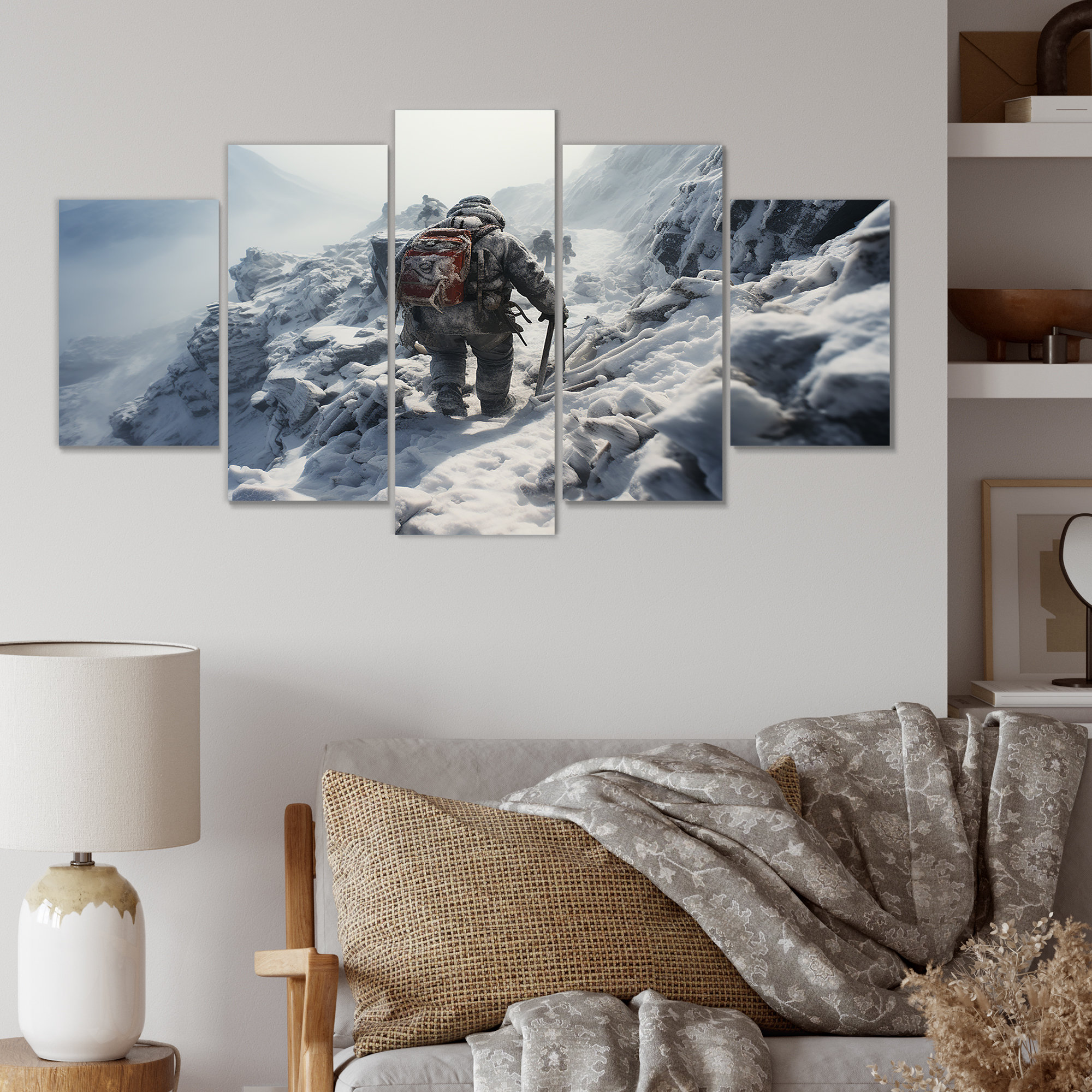 Latitude Run® Hicking Winter Mountain Track III - Hiking Multipanel ...