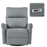 Latitude Run® Classic Power Upholstered Recliner Chair with Glider ...
