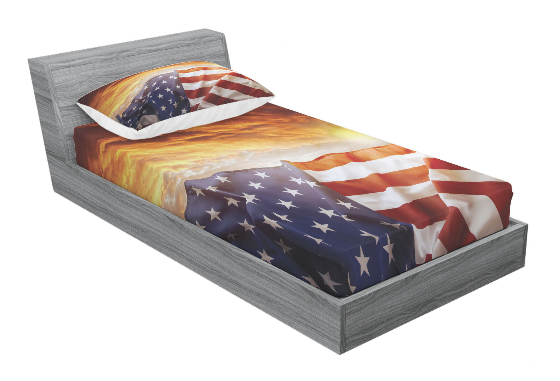 Ambesonne American Flag Sheet Set | Wayfair