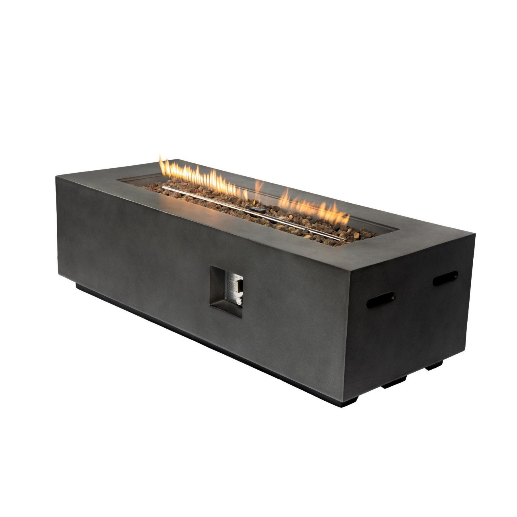 Latitude Run® Outdoor Rectangle Propane Fire Pit Table - Wayfair Canada