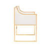 lobby&hotel Bella White/Gold Chair | Wayfair
