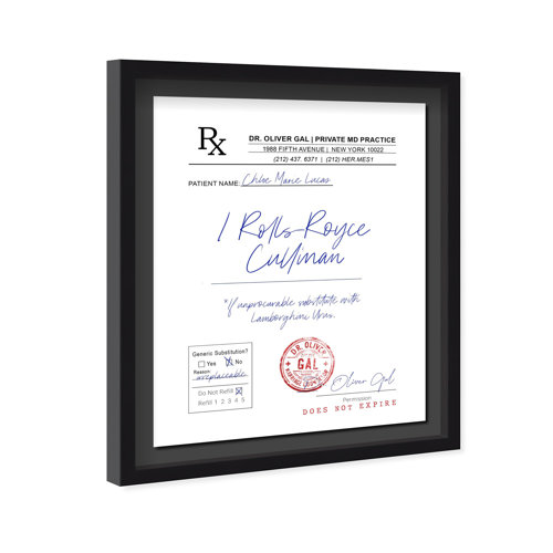 Oliver Gal RX-Luxury SUV Fashion - Luxury Shadowbox Framed Wall Art ...