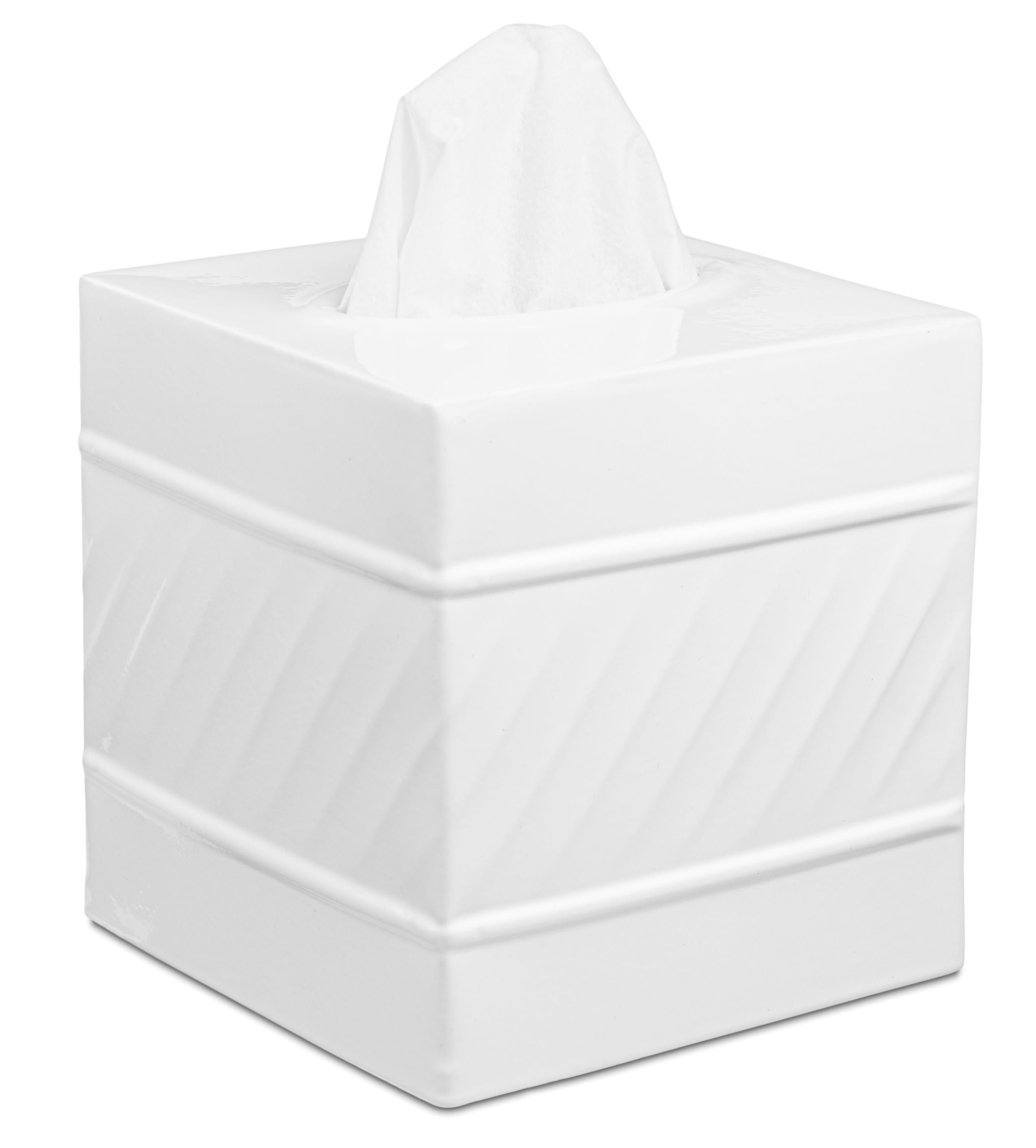 Mercer41 Hand Hammered Tissue Box Square Cover Holder And Dispenser ...