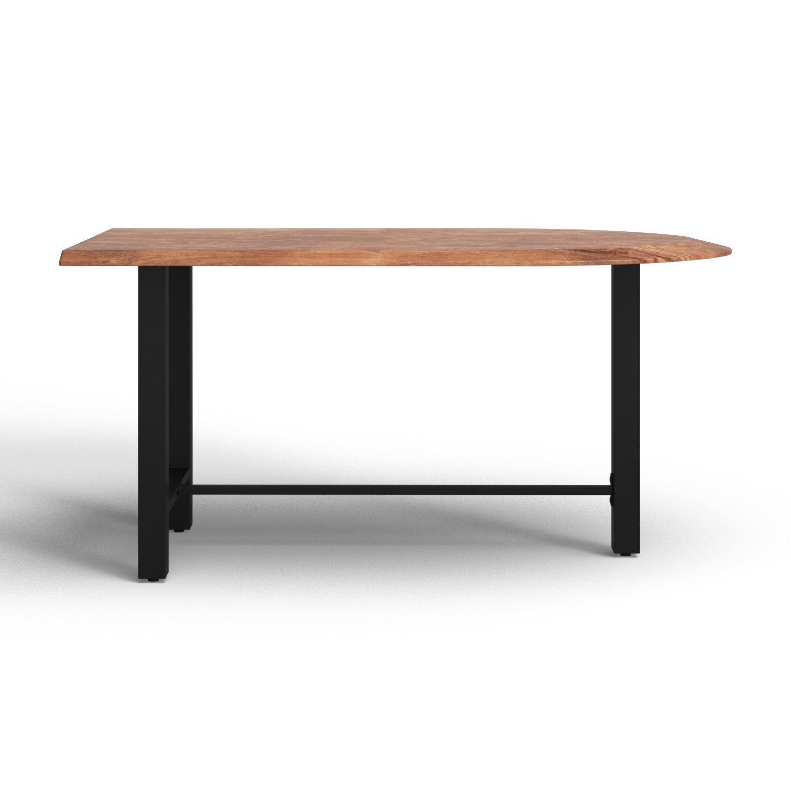 AllModern Triss Counter Height 73'' Solid Wood and Iron Dining Table ...