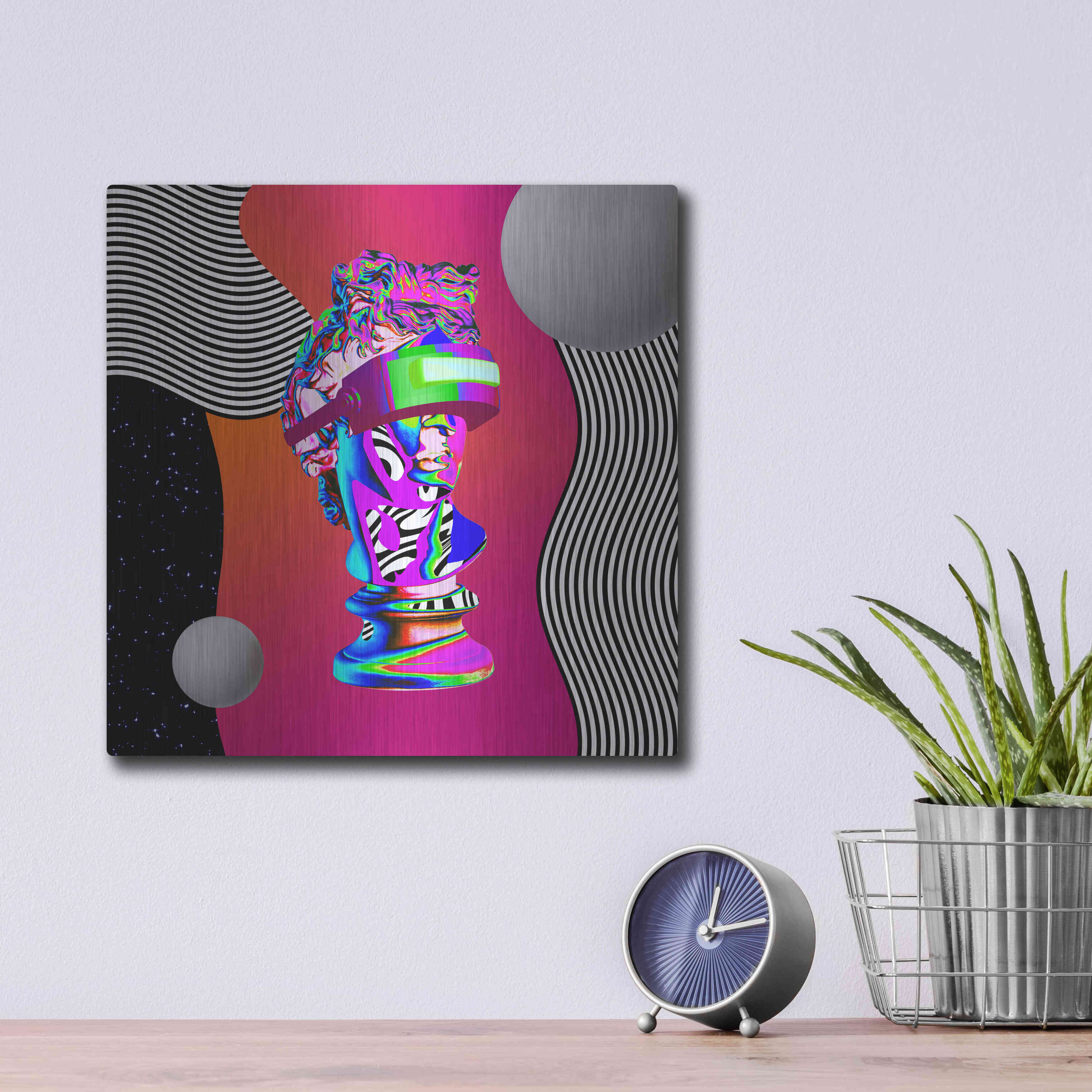 Orren Ellis 'Cyberpunk David ' by Luxe Metal Portfolio, Metal Wall Art ...