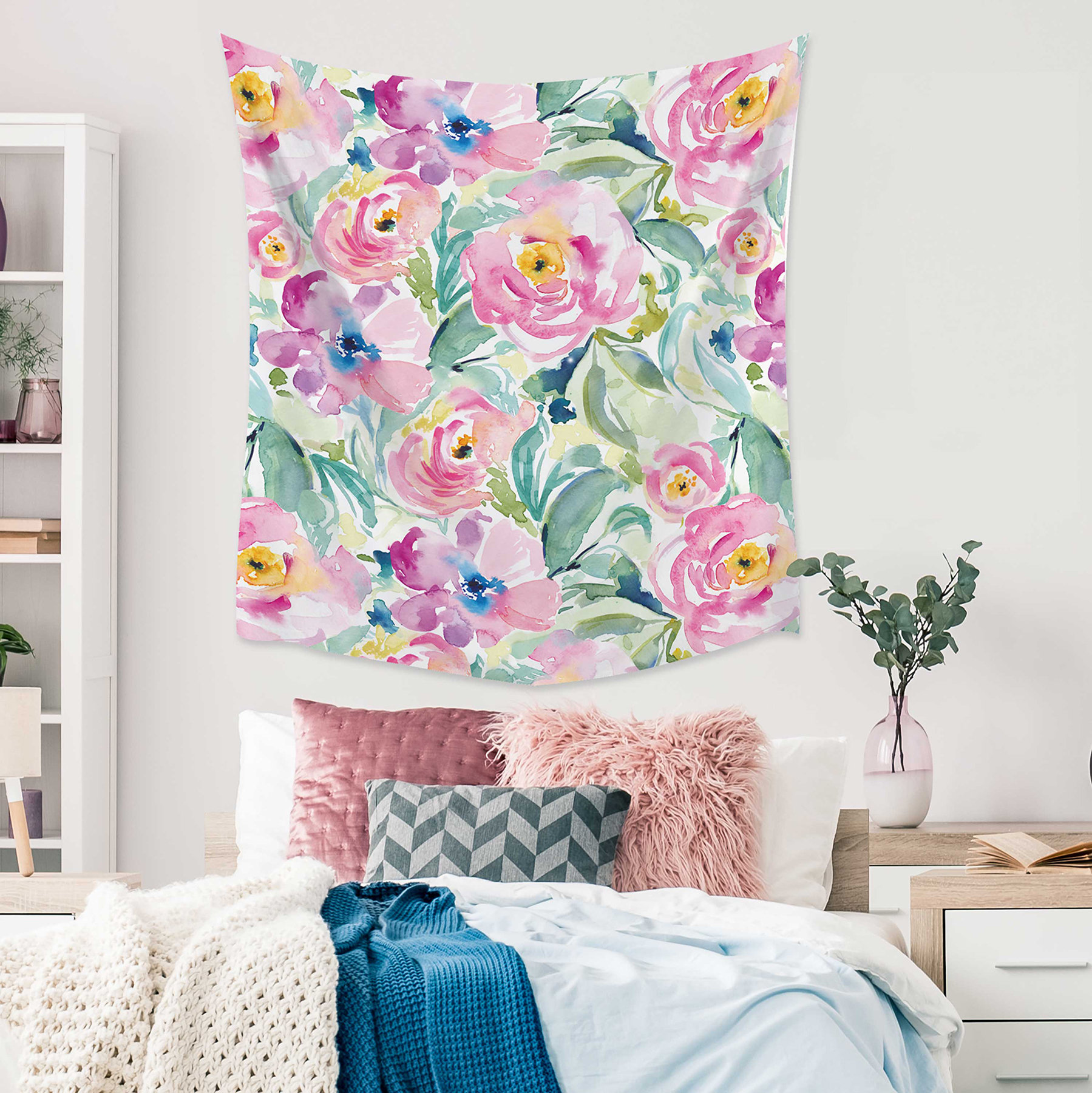 Room Mates Polyester Floral Bloom Tapestry | Wayfair