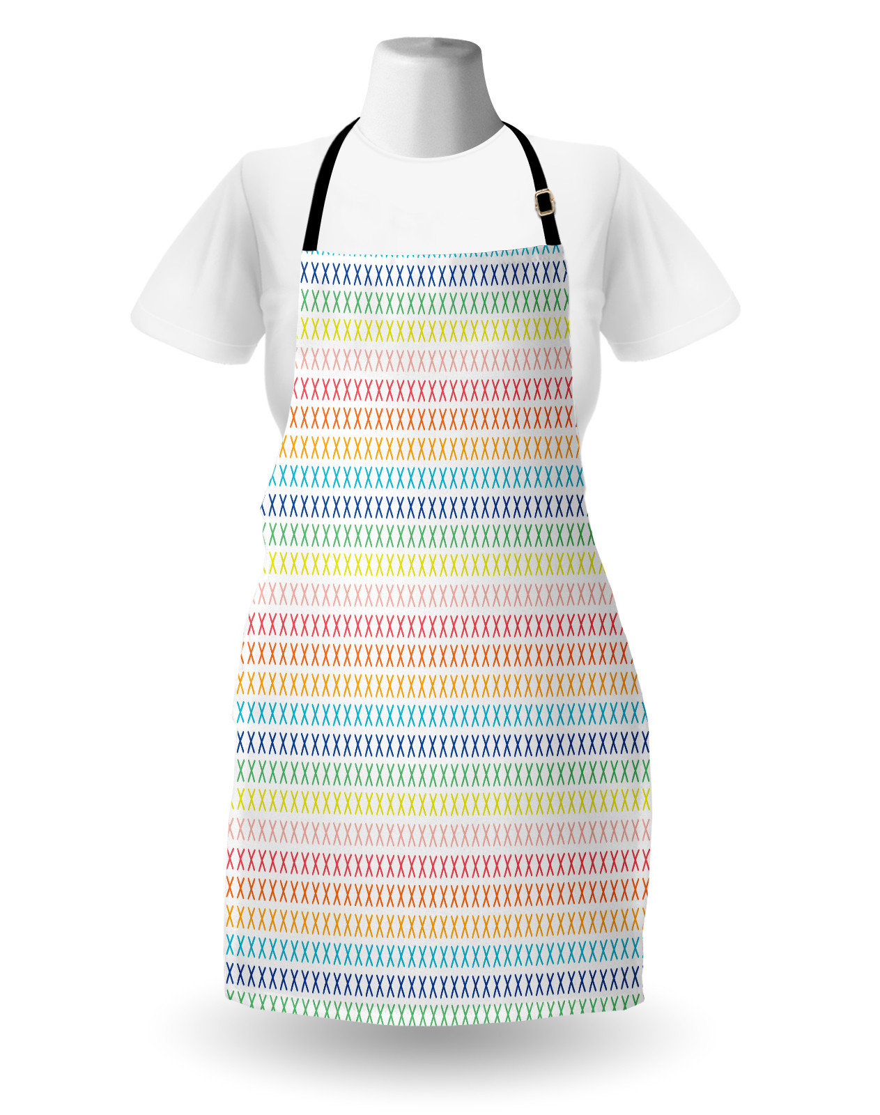 East Urban Home Abstract Apron Unisex Rainbow Themed X Signs Adult Size ...