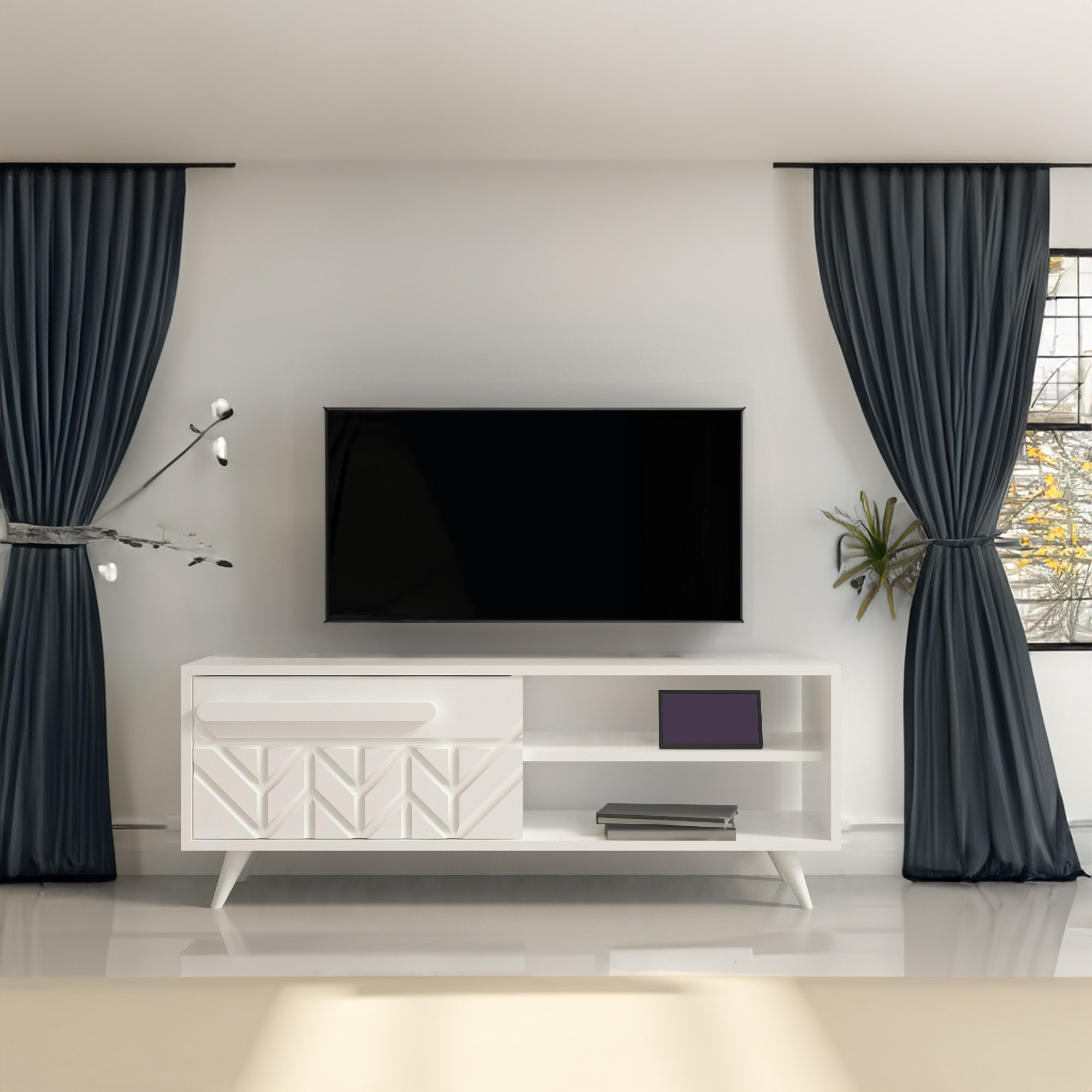 East Urban Home 47.24'' Media Console - Wayfair Canada