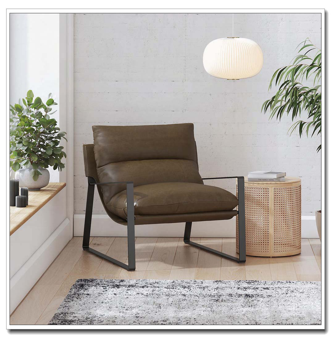 Latitude Run® Upholstered Sling Accent Chair Quick Assembly Easy ...
