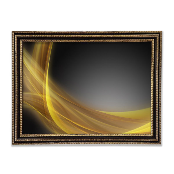 Ivy Bronx Yellow Swirls Through The Gradients - Single Picture Frame ...