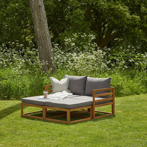 17 Stories 2-Sitzer Lounge-Set Reynah mit Polster | Wayfair.de