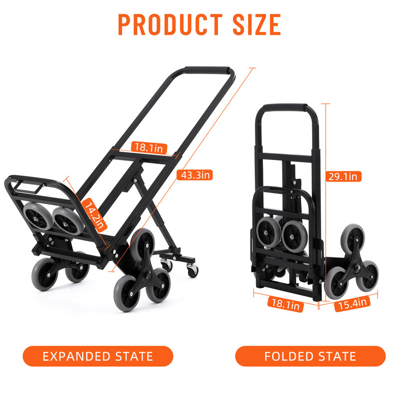 Sangdo 330 Lb. Capacity Foldable Hand Truck Dolly | Wayfair