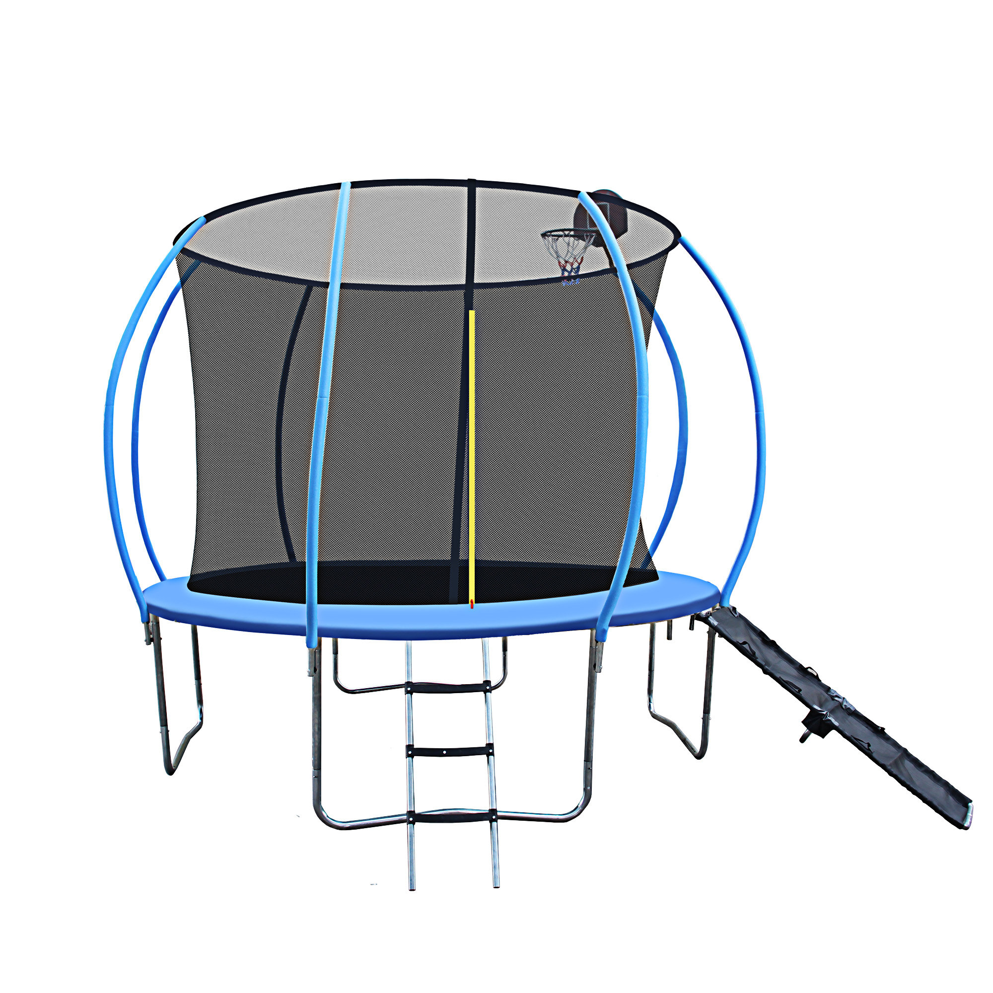 wendeway 12FT Trampoline With Enclosure - Recreational Trampolines With ...