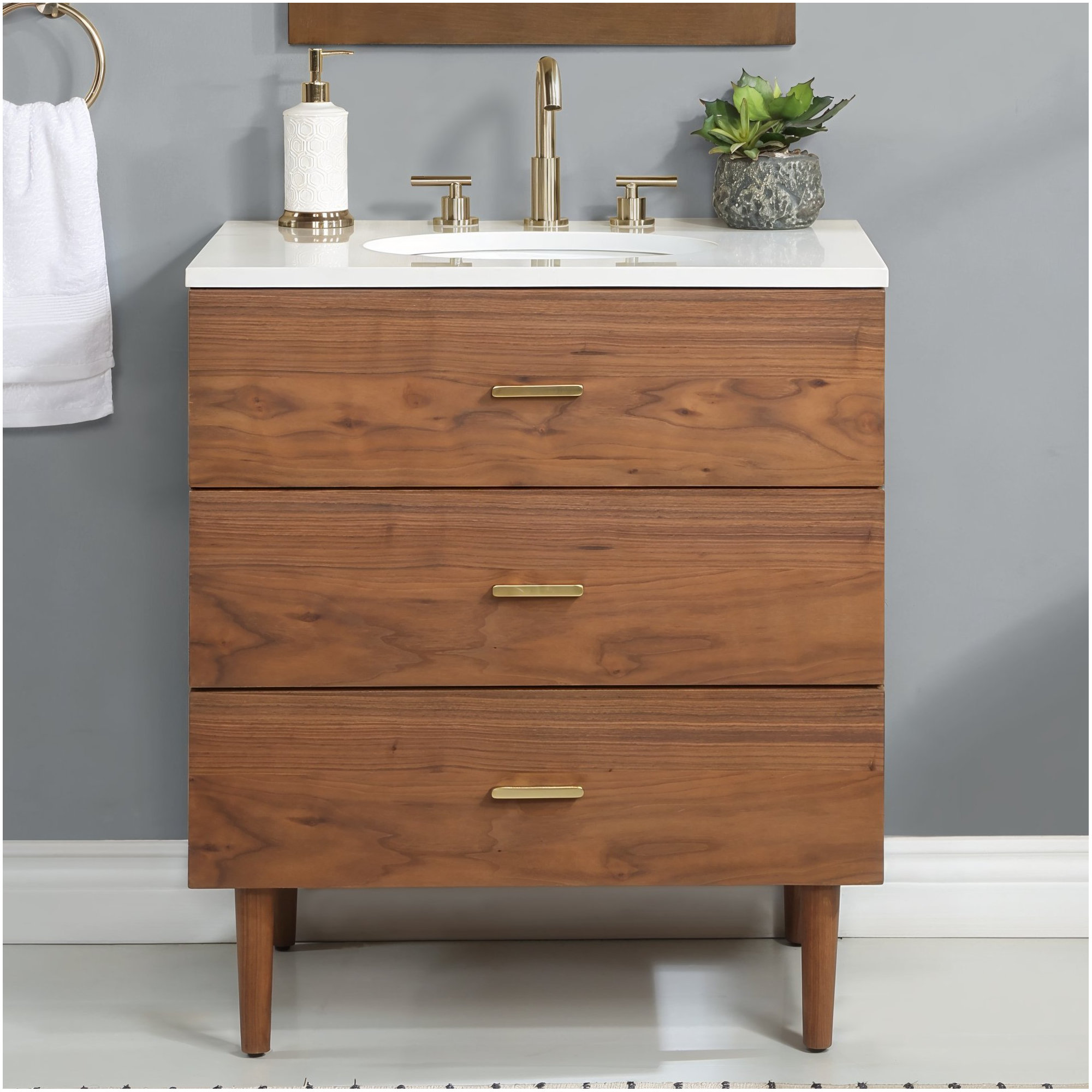 AllModern Dondi 30" W x 22" D x 34" H Single Bathroom Vanity & Reviews ...