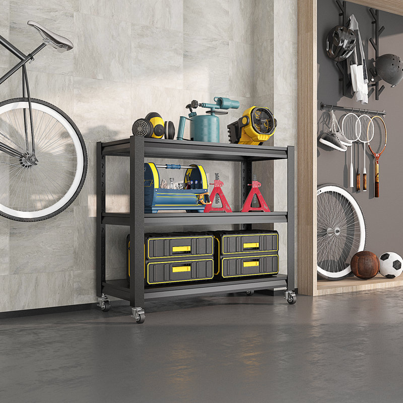 Winston Porter Jacke 33.9'' W Steel Height -Adjustable Storage Rack ...