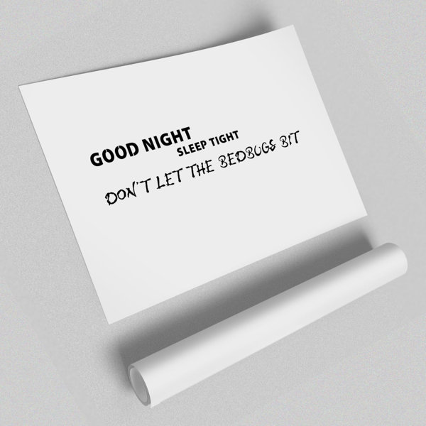 East Urban Home Good Night Sleep Tight - No Frame Art Prints | Wayfair ...