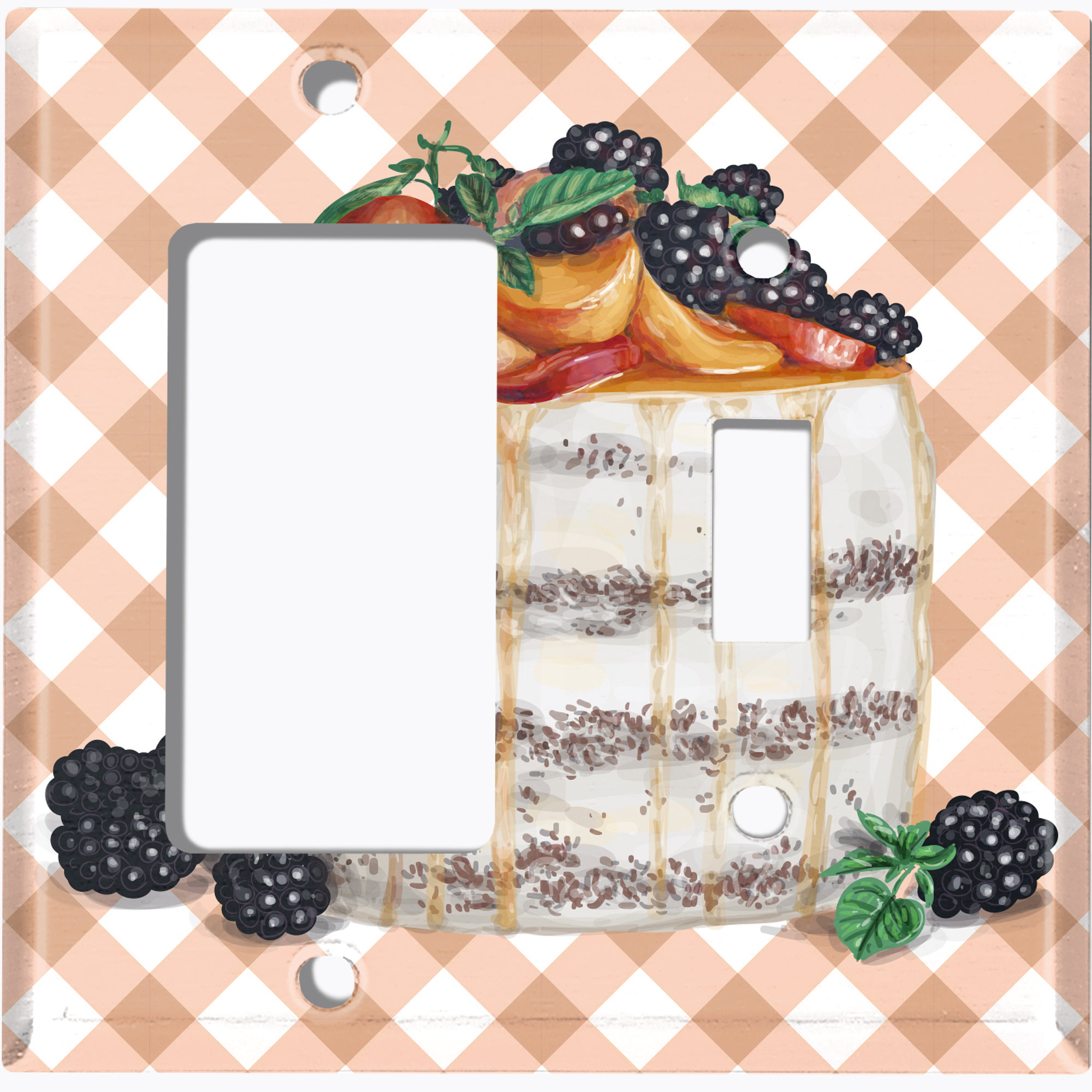 WorldAcc Cake 2-Gang Toggle Light Switch / Decorator / Rocker ...