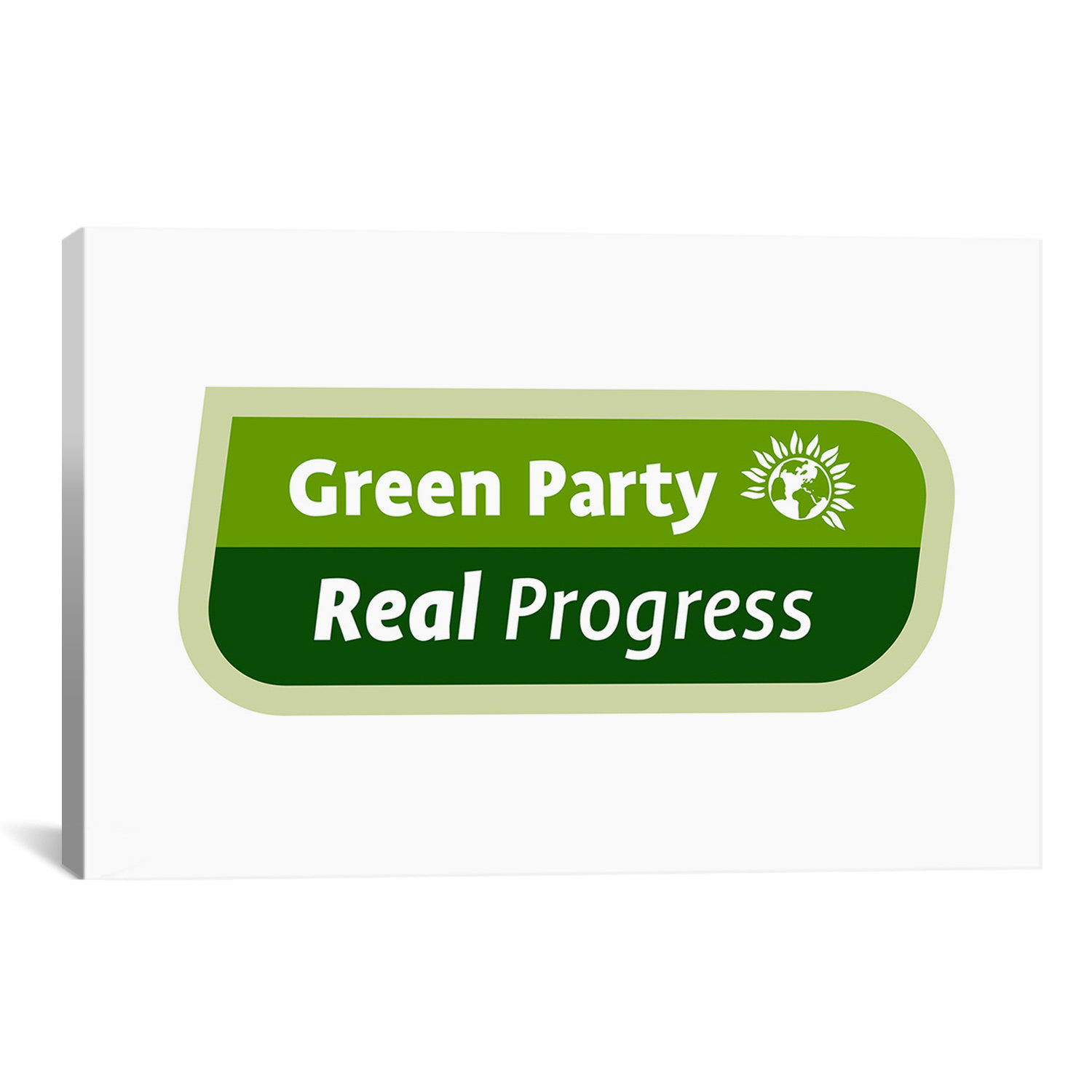 Winston Porter Political 'Green Party Symbol' Textual Art on Canvas ...