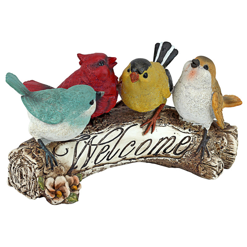 Design Toscano Birdy Welcome Statue & Reviews | Wayfair